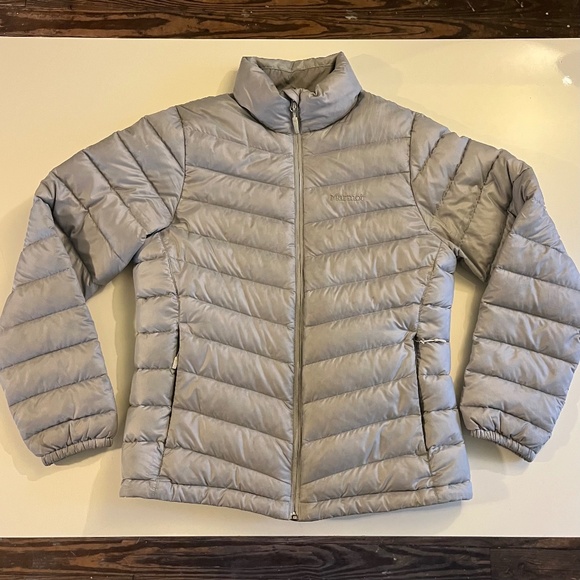 Marmot | Jackets & Coats | Silver Marmot 70 Fill Quilted Down Puffer ...